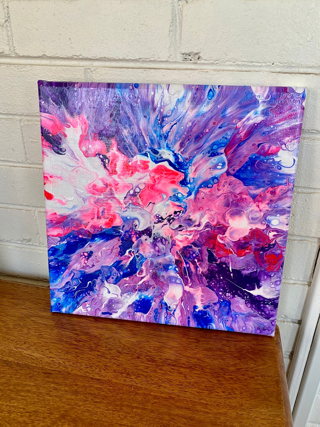 Bisexual Pride Pour Painting you Are Loved 47 12x12 Subtle Pride Art ...