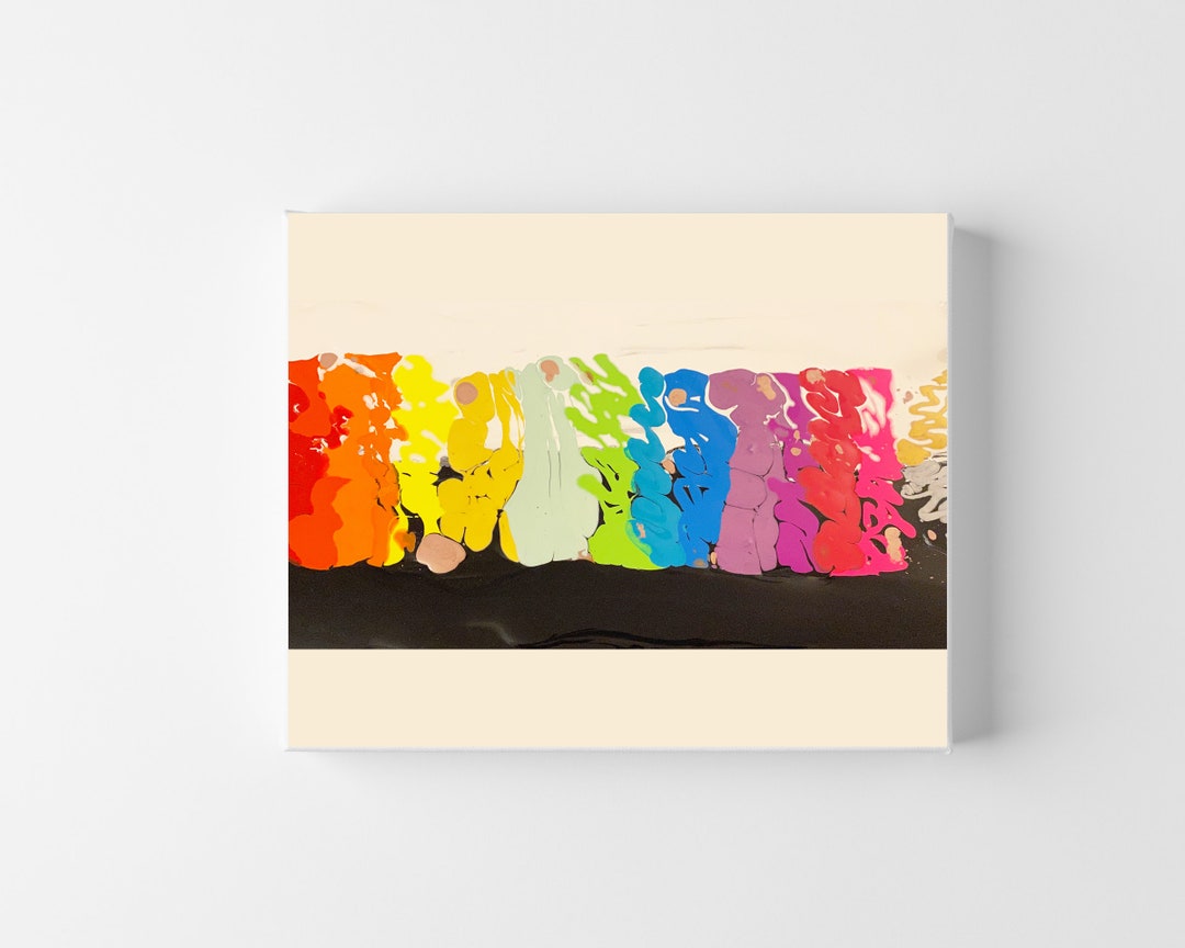 Rainbow Art Print - "rainbow in Progress" 10x8 and 14x11 - 100% ...