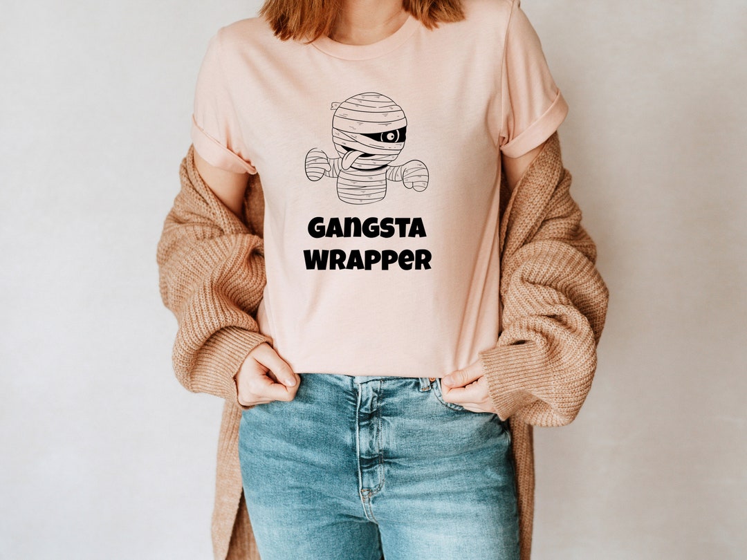 Gangsta Wrapper Mummy Halloween Funny Unisex T-shirt Inspirational ...