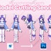 PNG to .PSD Live2d Model Art Cutting Services | Custom Vtuber Model ...