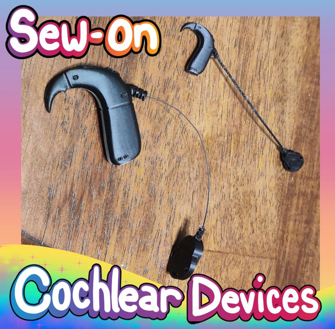 Disability Plush Toy Accessories: Sew-on Cochlear Implant Hearing Aid ...