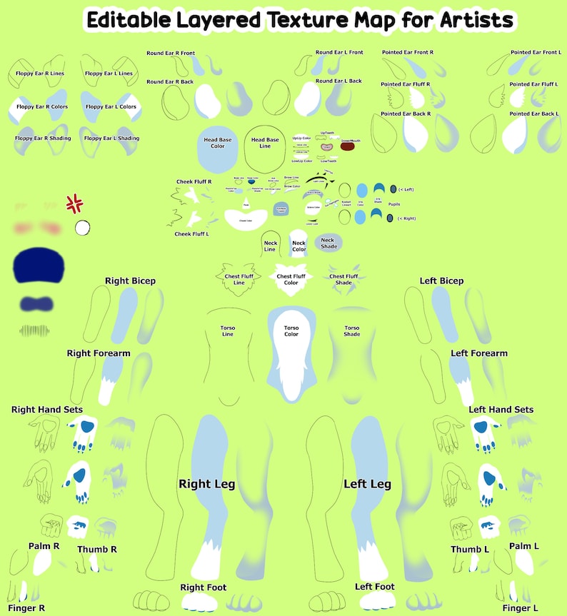 Live2d Vtuber Virtual Avatar Model: Customizable Furry cats - Etsy