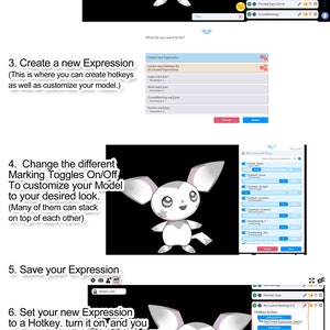 Live2d Vtuber Virtual Avatar Model: Customizable Pichu - Etsy