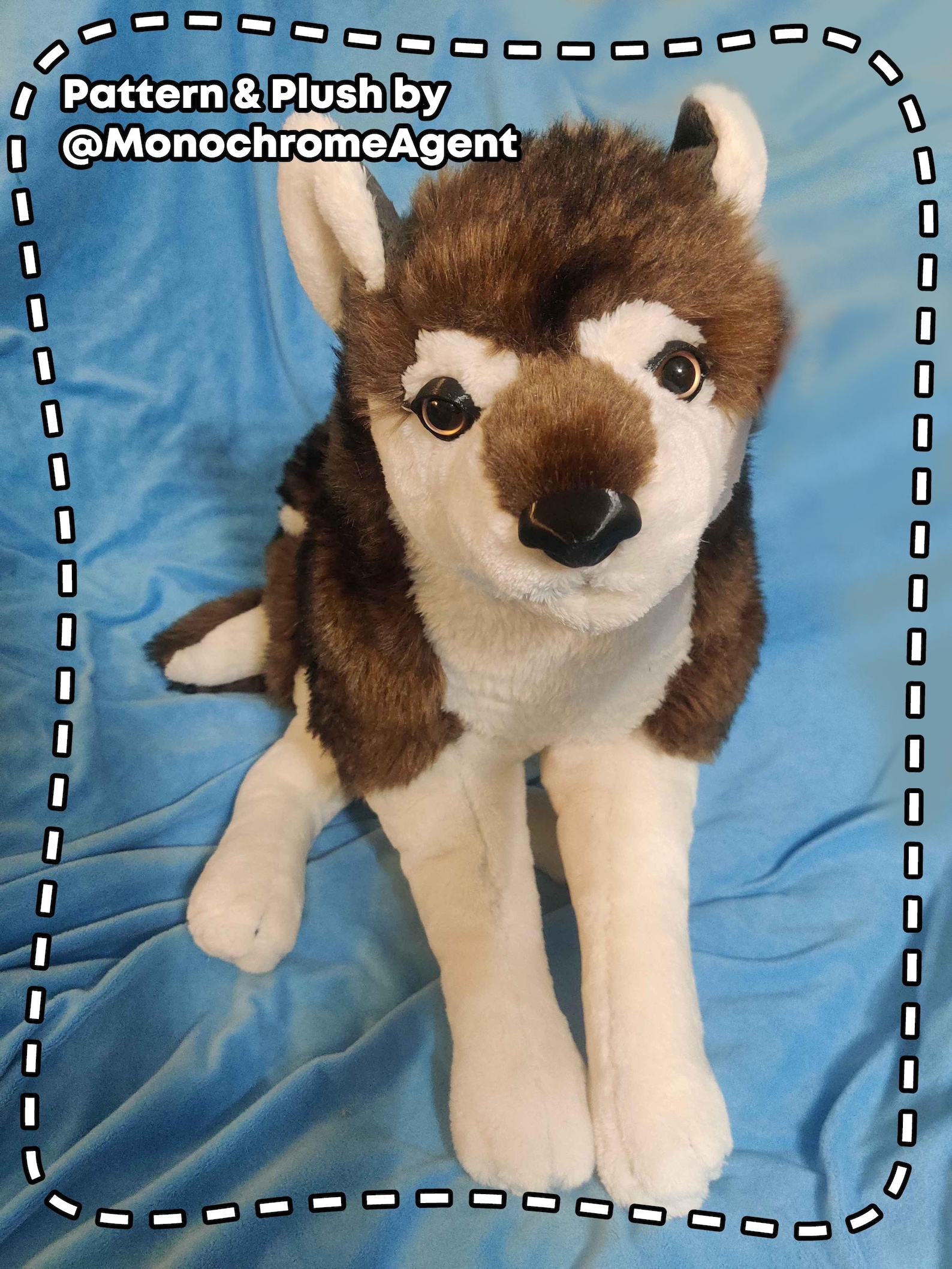 Simple Semi-realistic Wolf Plush Sewing Pattern + Instructions | PDF ...