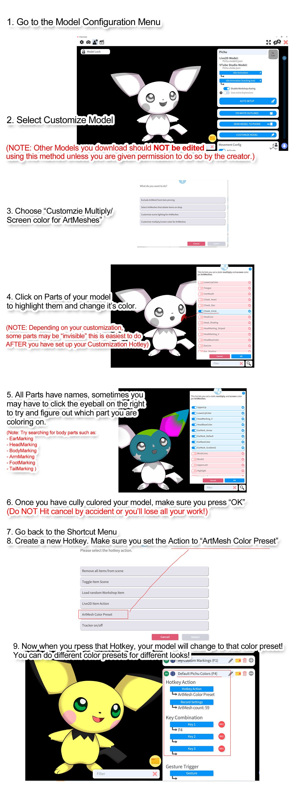 Live2d Vtuber Virtual Avatar Model: Customizable Alien - Etsy