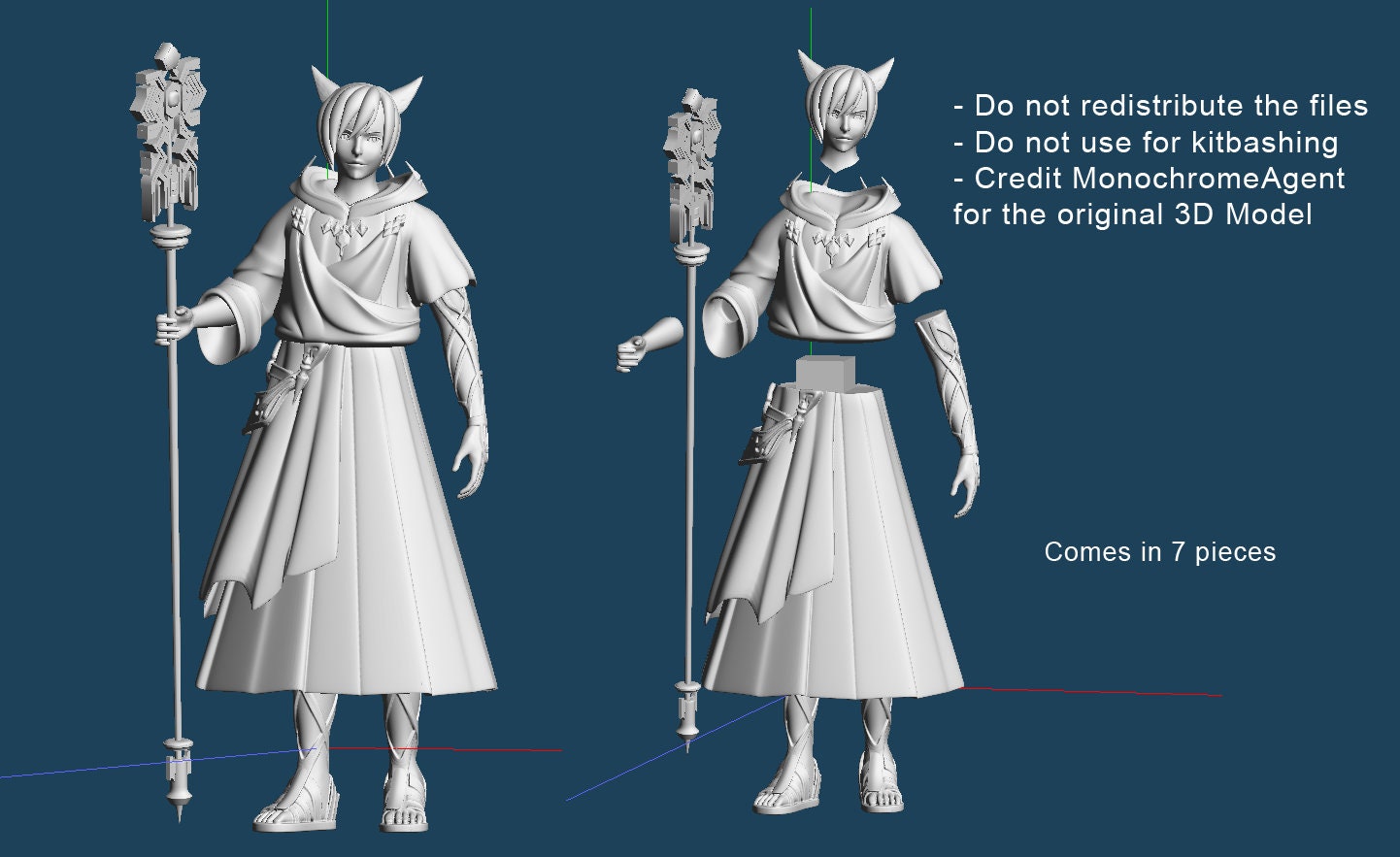 3D Printable Graha Tia Exarch Files OBJ - Etsy Singapore