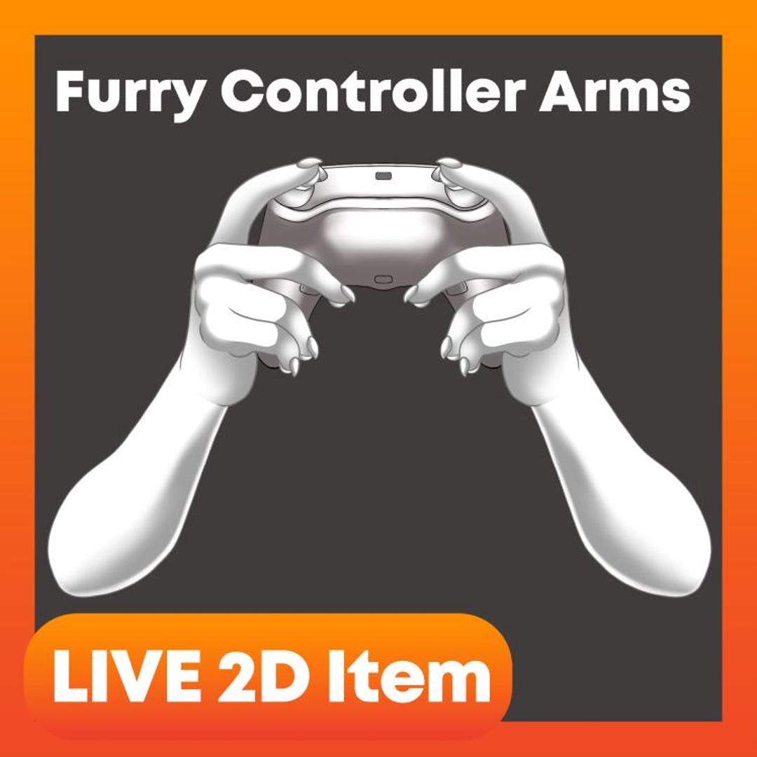 Live2d Vtuber Asset: Customizable Furry Controller Gamer Arms - Etsy