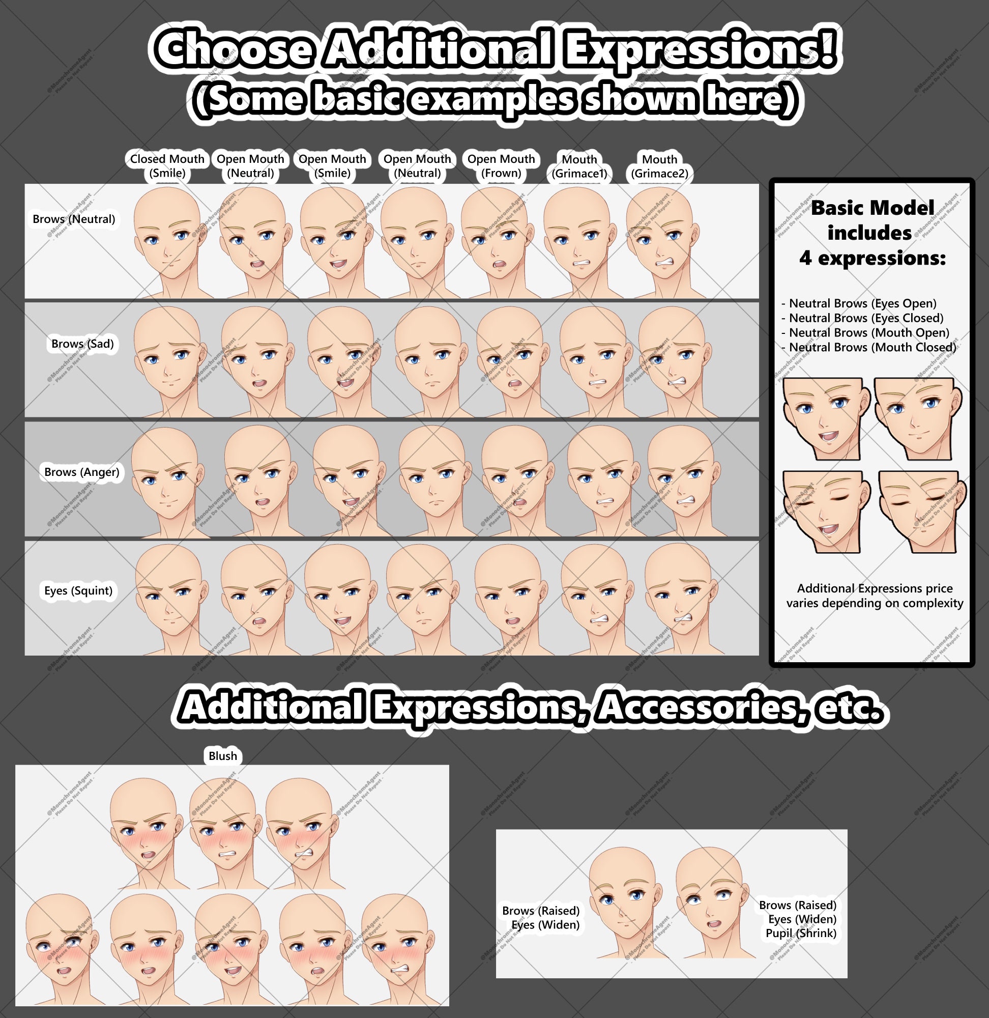 Custom Pngtuber Virtual Avatar Model Art Commission anime - Etsy