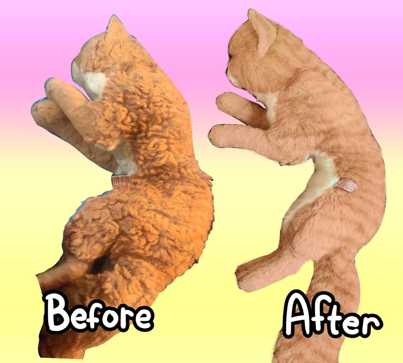 Plush Restoration: Fur Reconditioning - Repair for Heat Damaged Faux ...