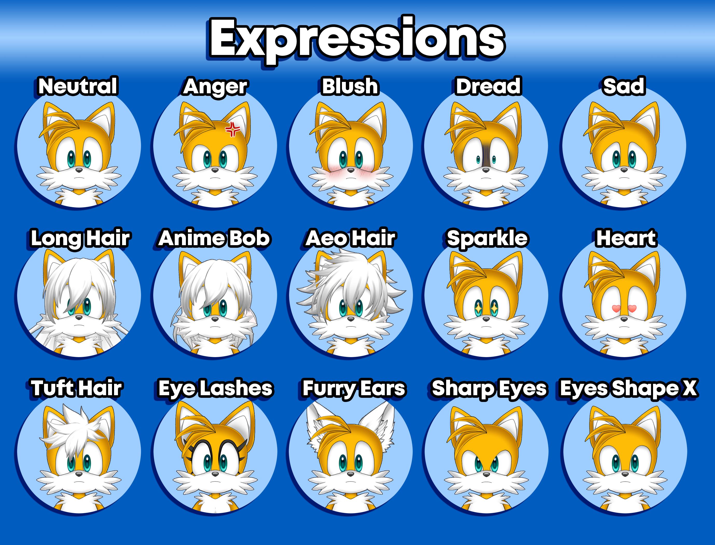 Live2d Vtuber Virtual Avatar Model: Customizable Tails Avatar - Etsy
