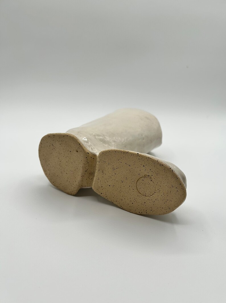 Glossy White Handmade Ceramic Cowboy Boot Vase - Etsy