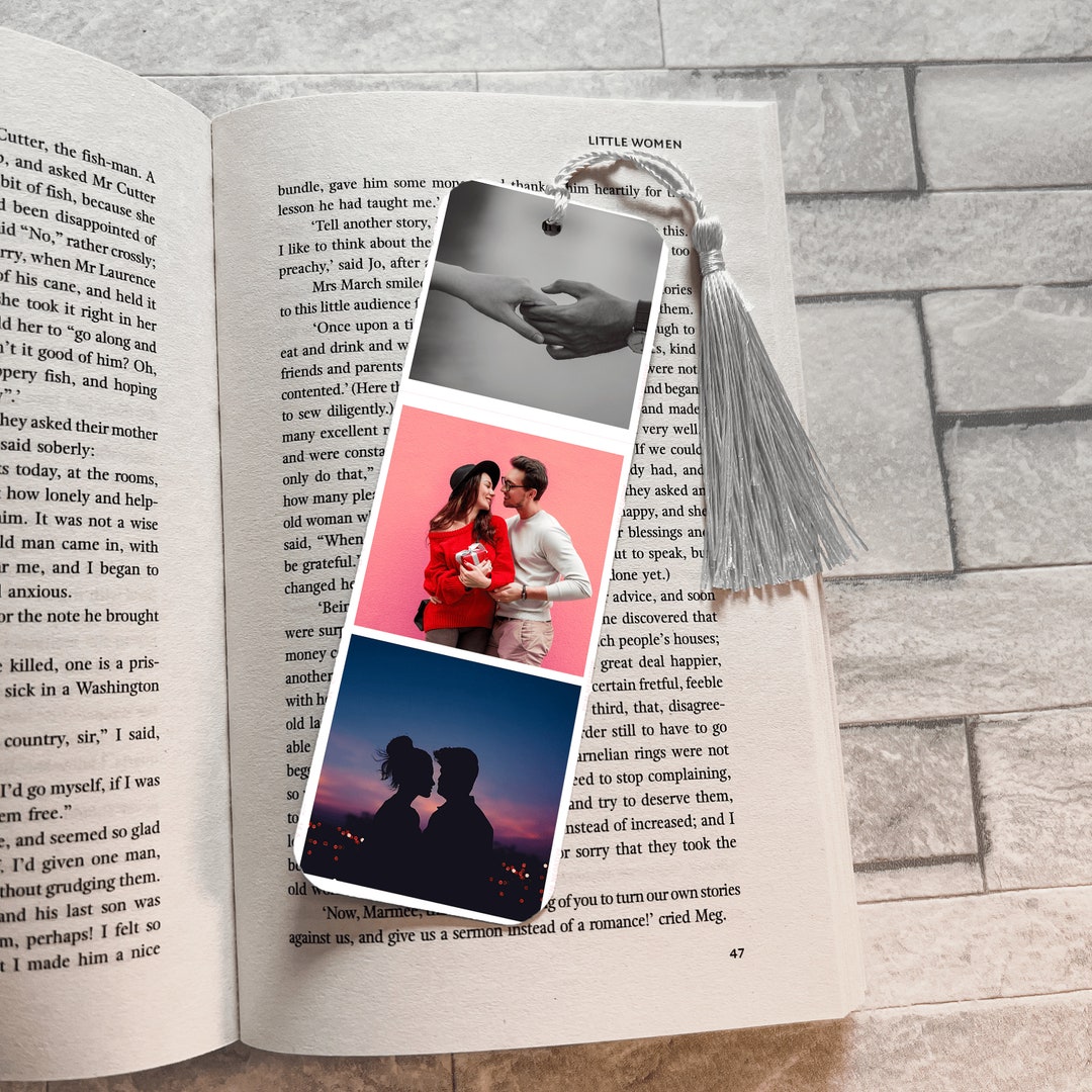 Custom Metal Photo Booth Bookmark | Bookmark 1 to 3 Photos | Metal ...