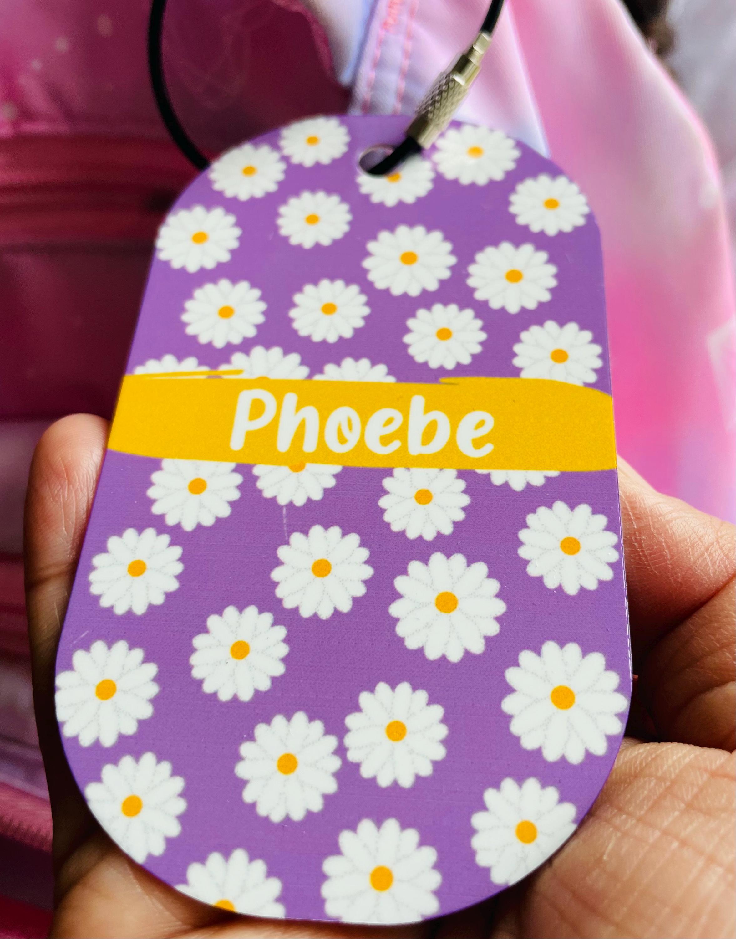 Customizable Backpack Tags for Girls Personalized Backpack Tags for ...