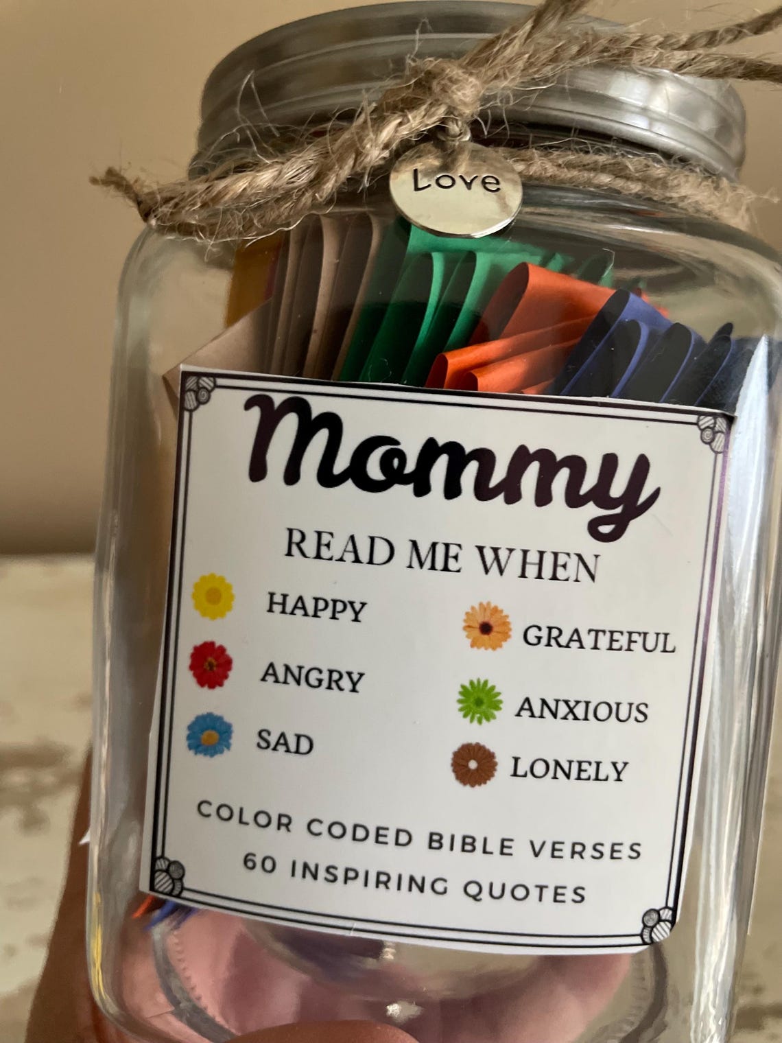 Mom Read Me When Jar Bible Verses for Emotions and Feelings Scripture ...