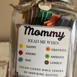 Mom Read Me When Jar Bible Verses for Emotions and Feelings Scripture ...