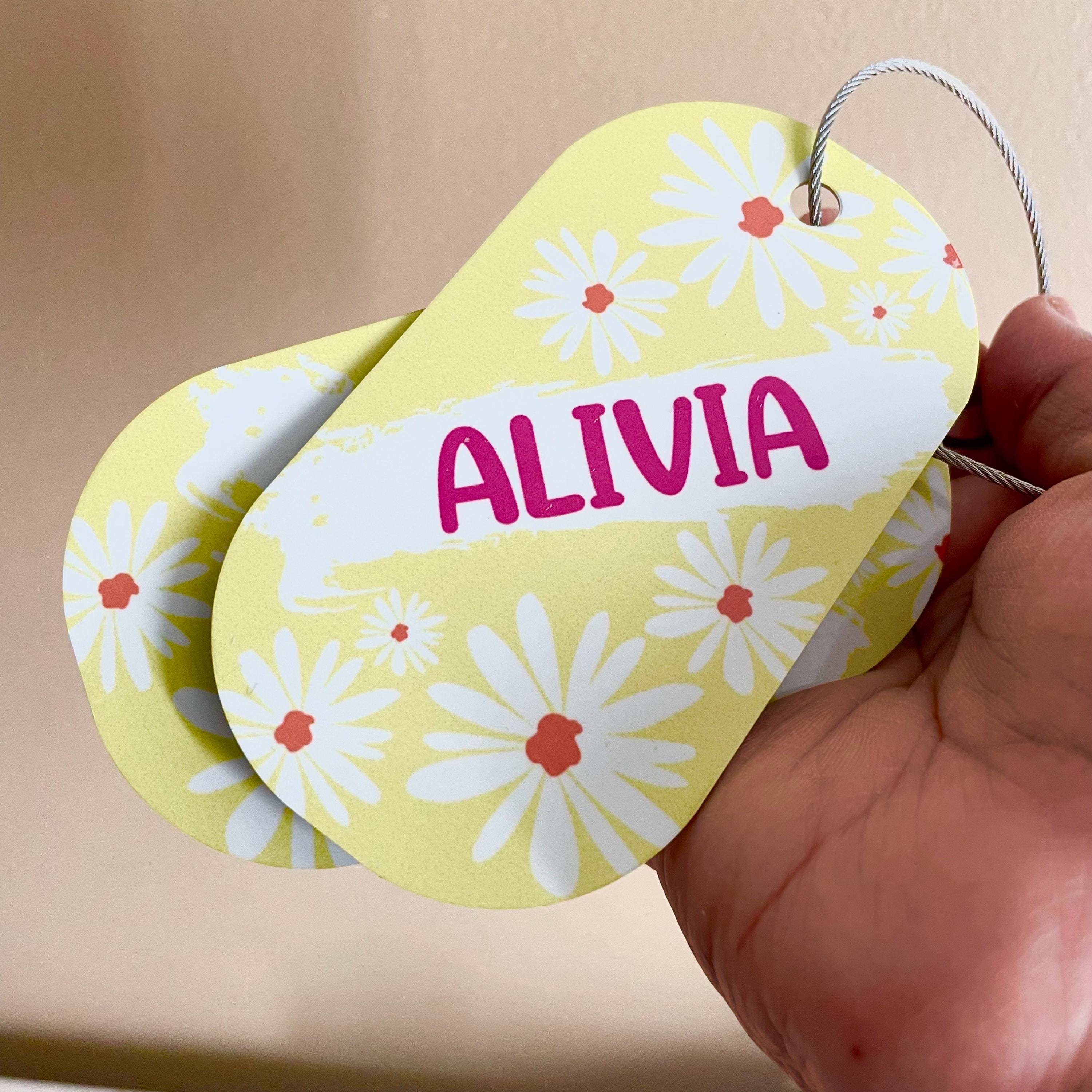 Customizable Backpack Tags for Girls Personalized Backpack Tags for ...