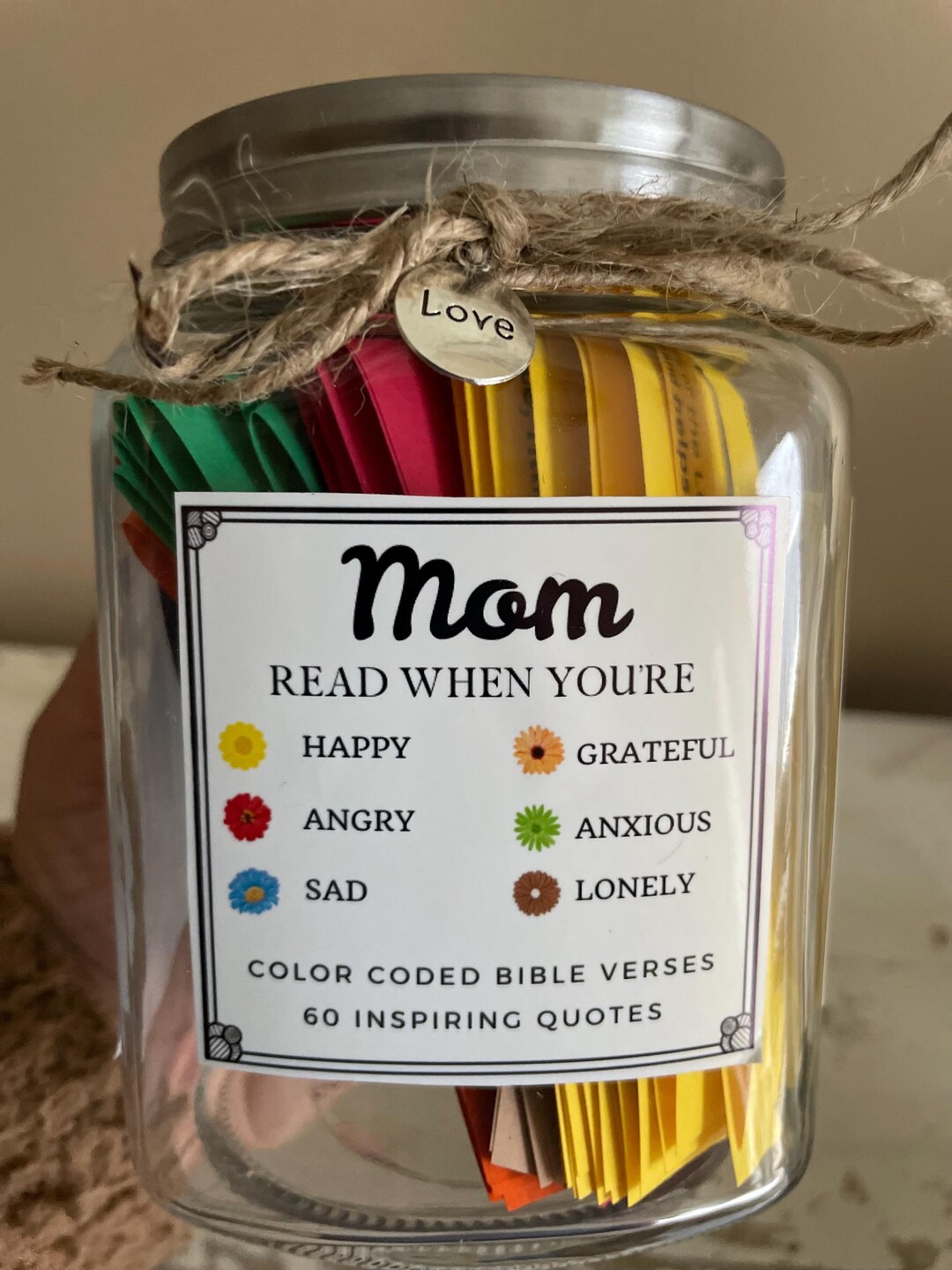 Mom Read Me When Jar Bible Verses for Emotions and Feelings Scripture ...