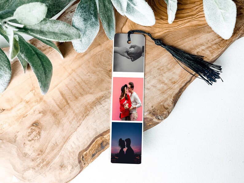 Custom Metal Photo Booth Bookmark Bookmark 1 to 3 Photos - Etsy
