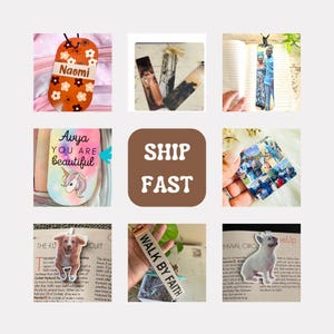 Custom Metal Photo Booth Bookmark Bookmark 1 to 3 Photos Metal Photo ...