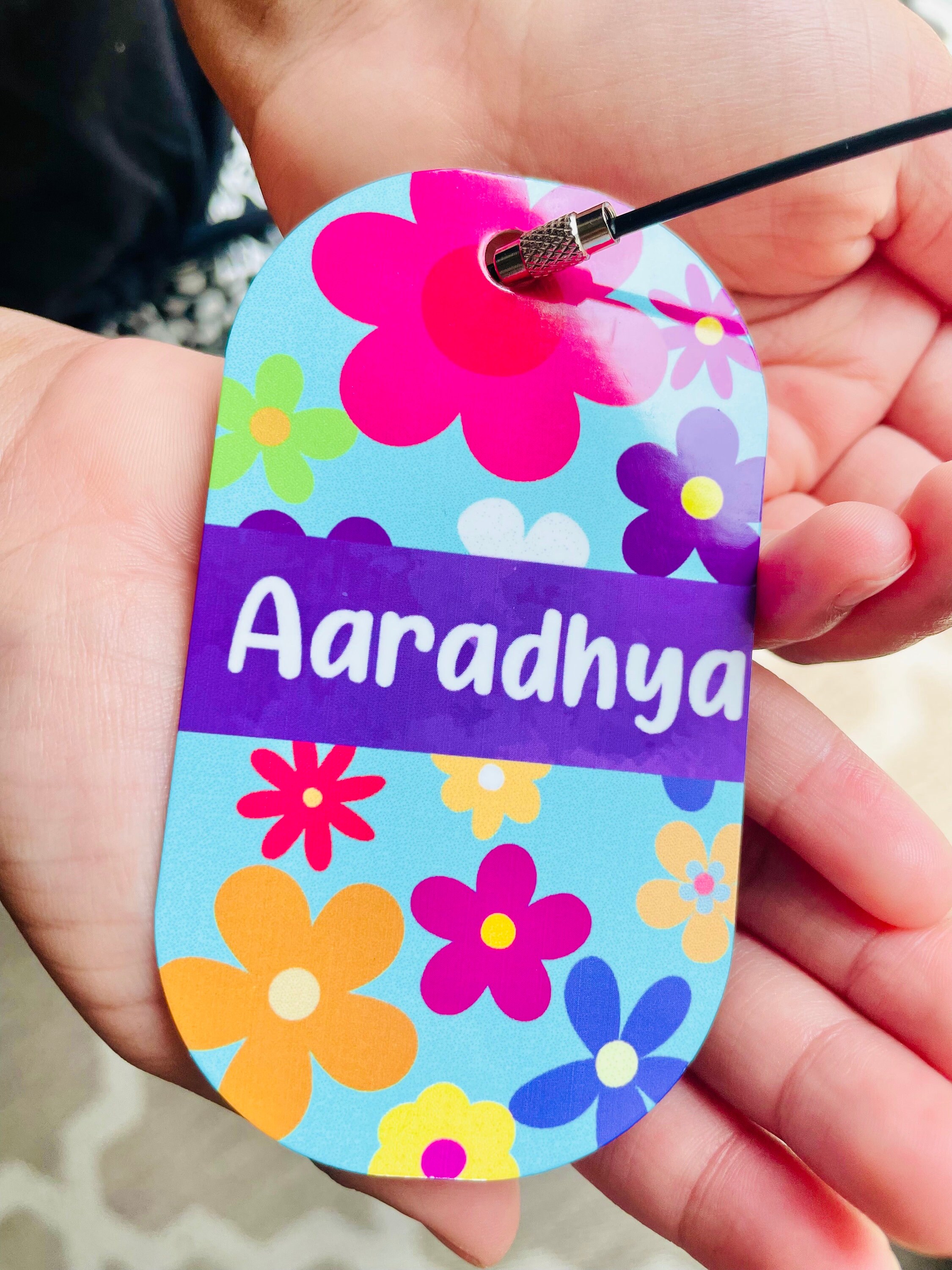 Customizable Backpack Tags for Girls Personalized Backpack Tags for ...