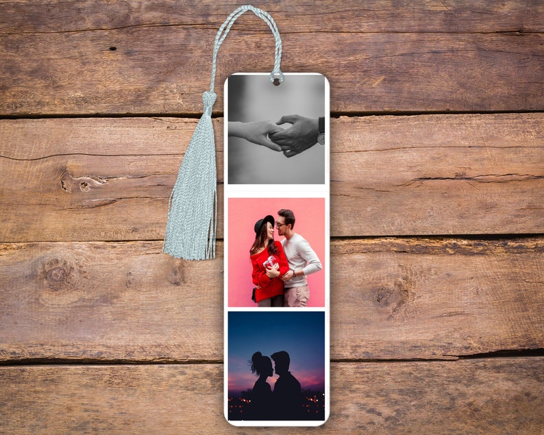 Custom Metal Photo Booth Bookmark Bookmark 1 to 3 Photos - Etsy