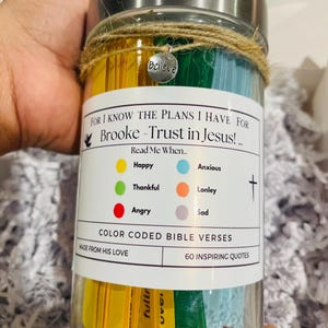 Bible Verses for Emotions and Feelings Scripture Jar God's ...