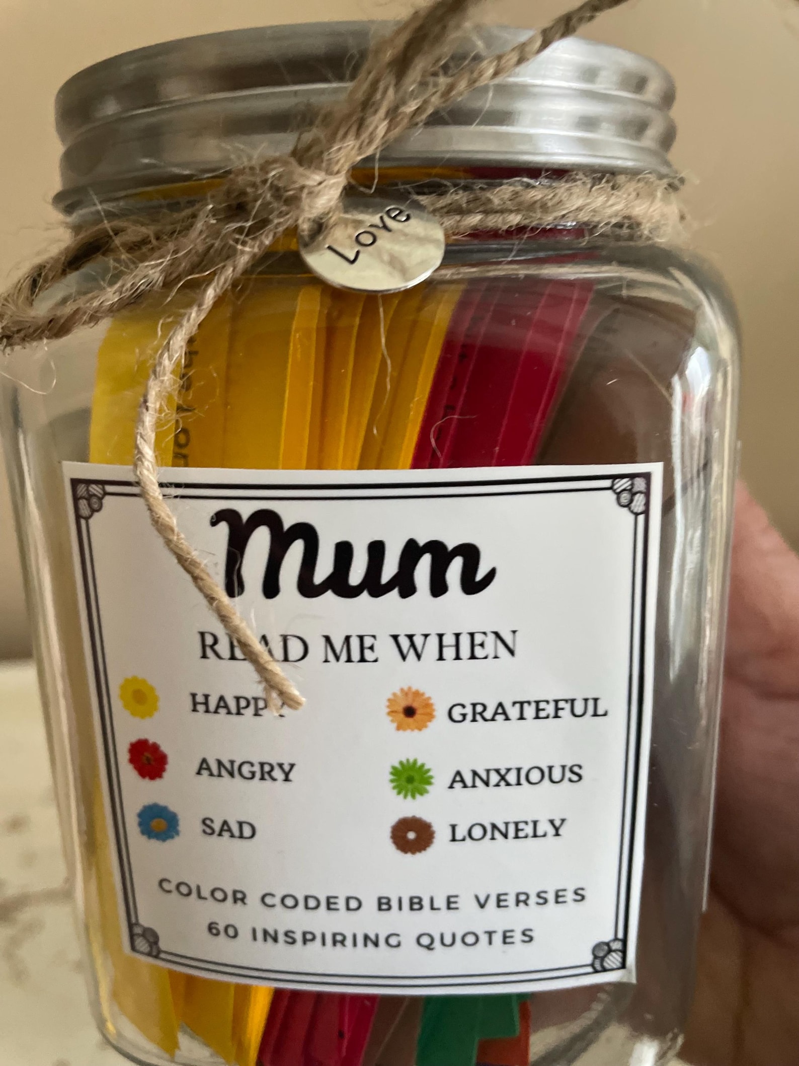 Mom Read Me When Jar Bible Verses for Emotions and Feelings Scripture ...