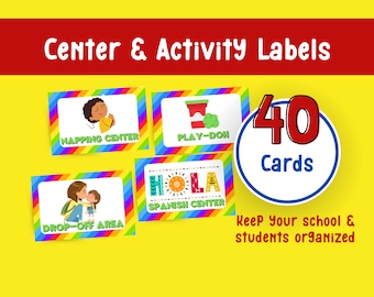 TAB Choice Based Art Studio Center Signs (Instant Download) - Etsy