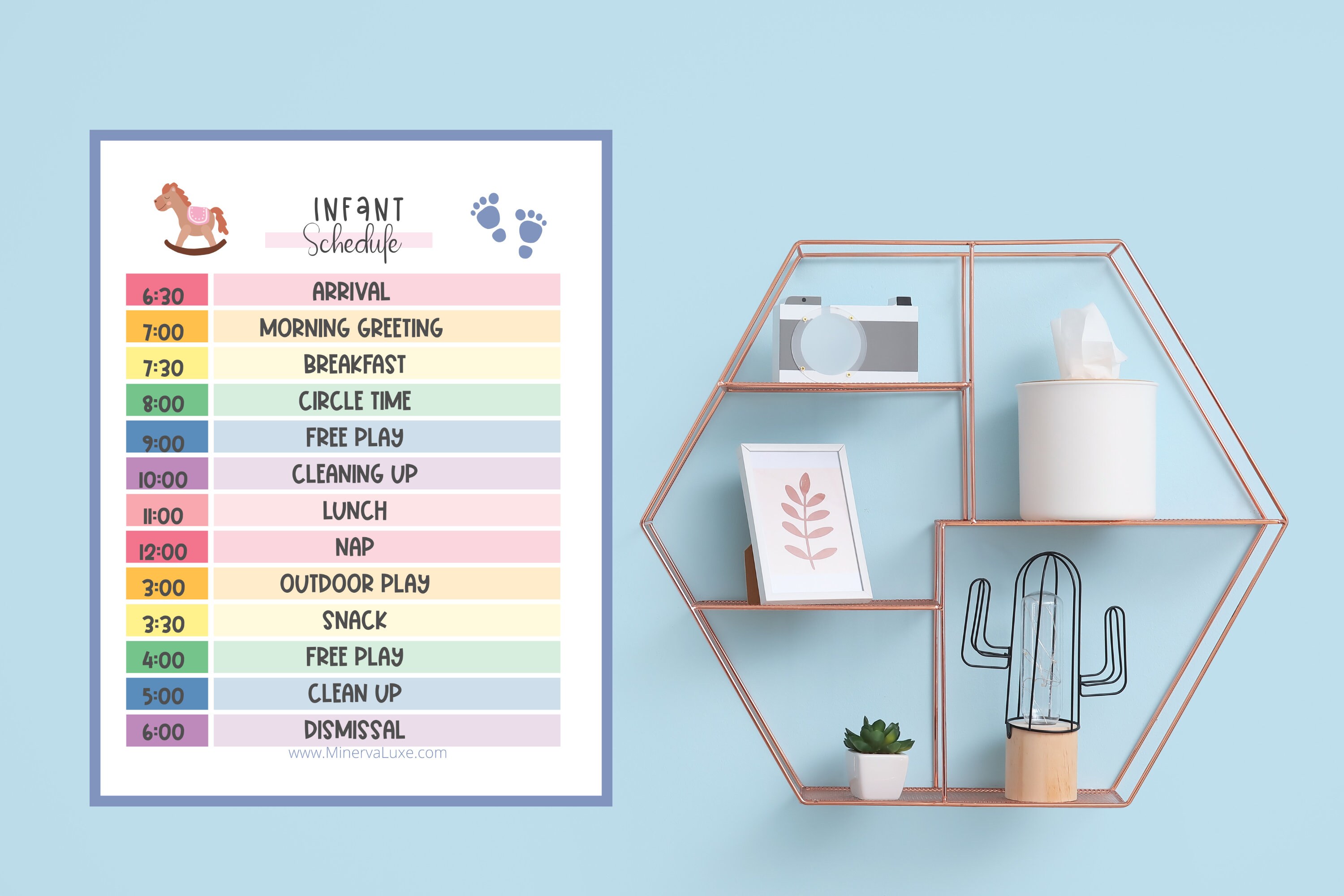 Infant Schedule. Fillable PDF. Daycare, Childcare, Learning Academy ...