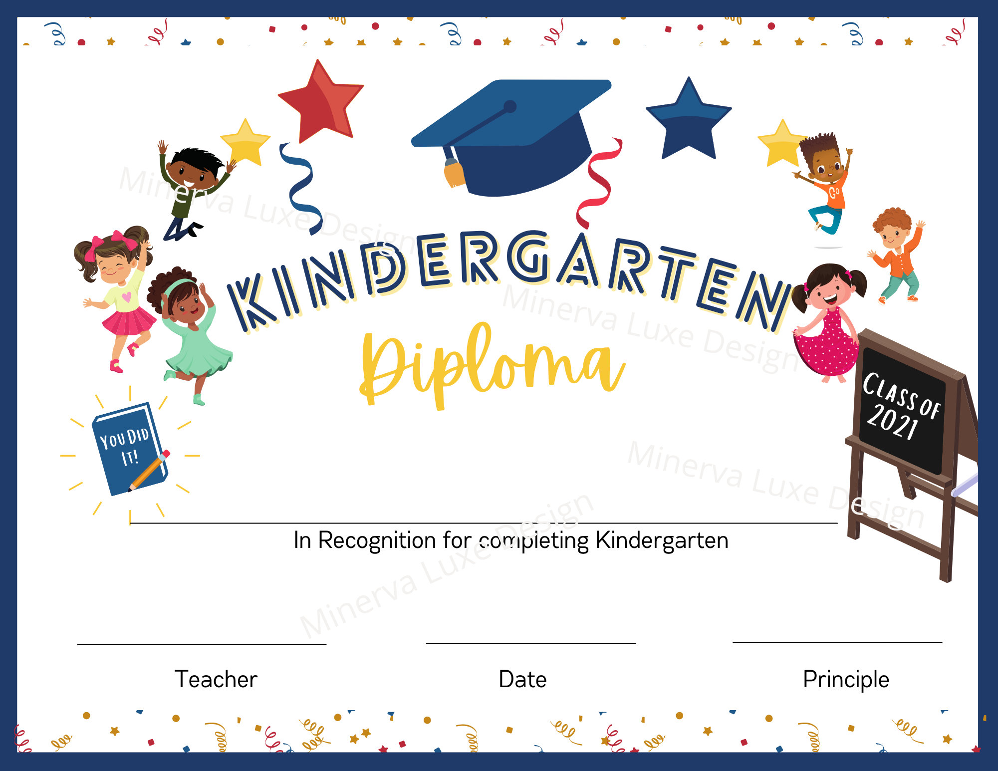 Home Daycare Graduation Certificate Printable