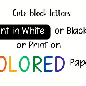 Classroom Bulletin Board Letters - Etsy