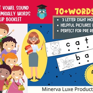One Syllable Sight Words. Phonics. Great for Daycare, Early Learning ...