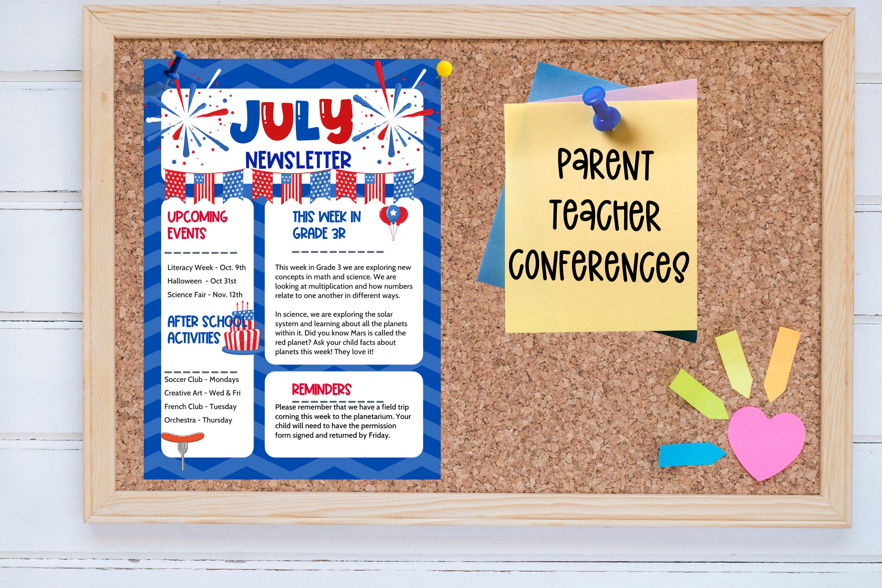 Childcare Newsletter Template. Daycare, Learning Academy, Montessori - Etsy