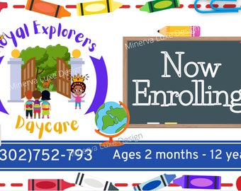 Preschool Now Enrolling Sign - Etsy