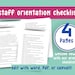 Daycare Employee Orientation Checklist for New Childcare Teachers - Etsy