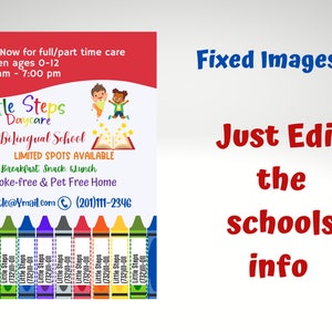 Daycare Flyer, Childcare Flyer - Etsy