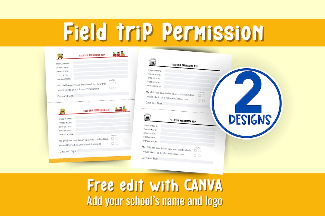 Field Trip Permit/permission Form for Childcare Centers, In-home ...