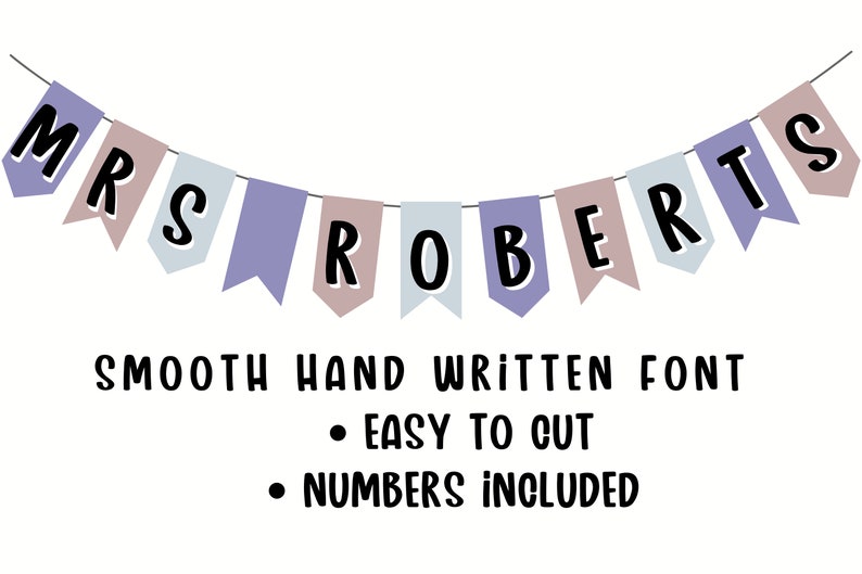 Printable Bulletin Board Letters and Numbers With Black Outline for ...