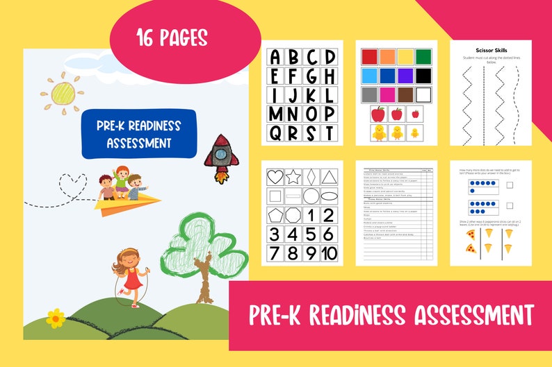 Pre-k Readiness Assessment - Etsy