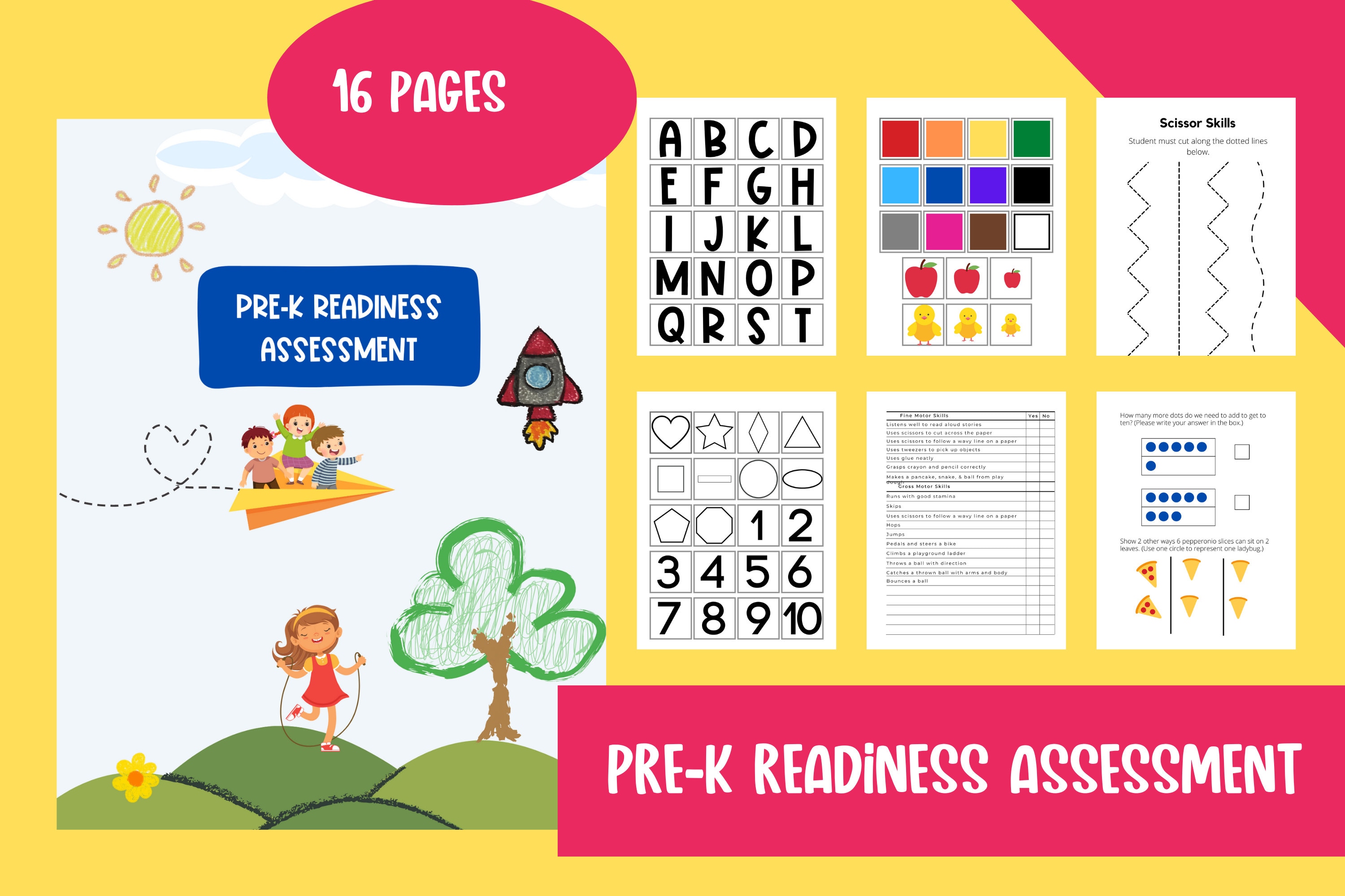 Pre-k Readiness Assessment - Etsy