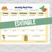 Daycare, Childcare, Home Care Printable Meal Plan, Meal Prep Planner ...