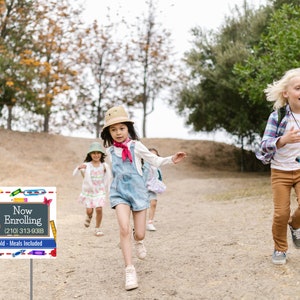 Now Enrolling Yard Sign for Daycare Center - Etsy