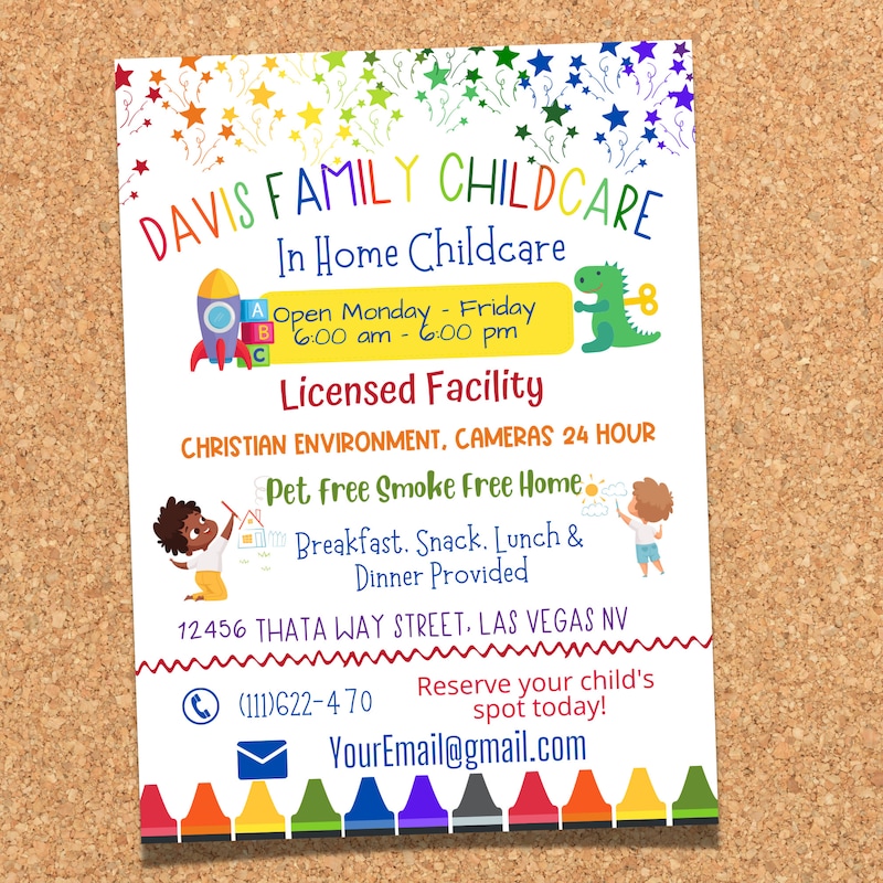 Home Daycare Flyer - Etsy