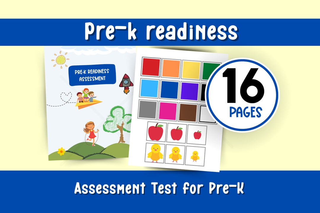 Pre-k Readiness Assessment - Etsy