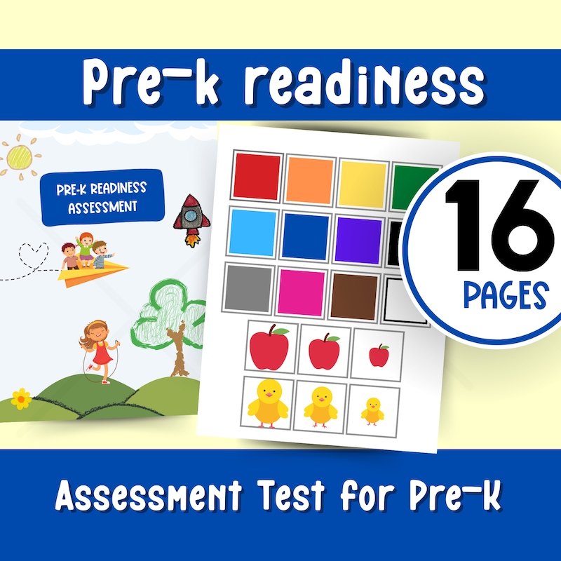Preschool Assessment - Etsy