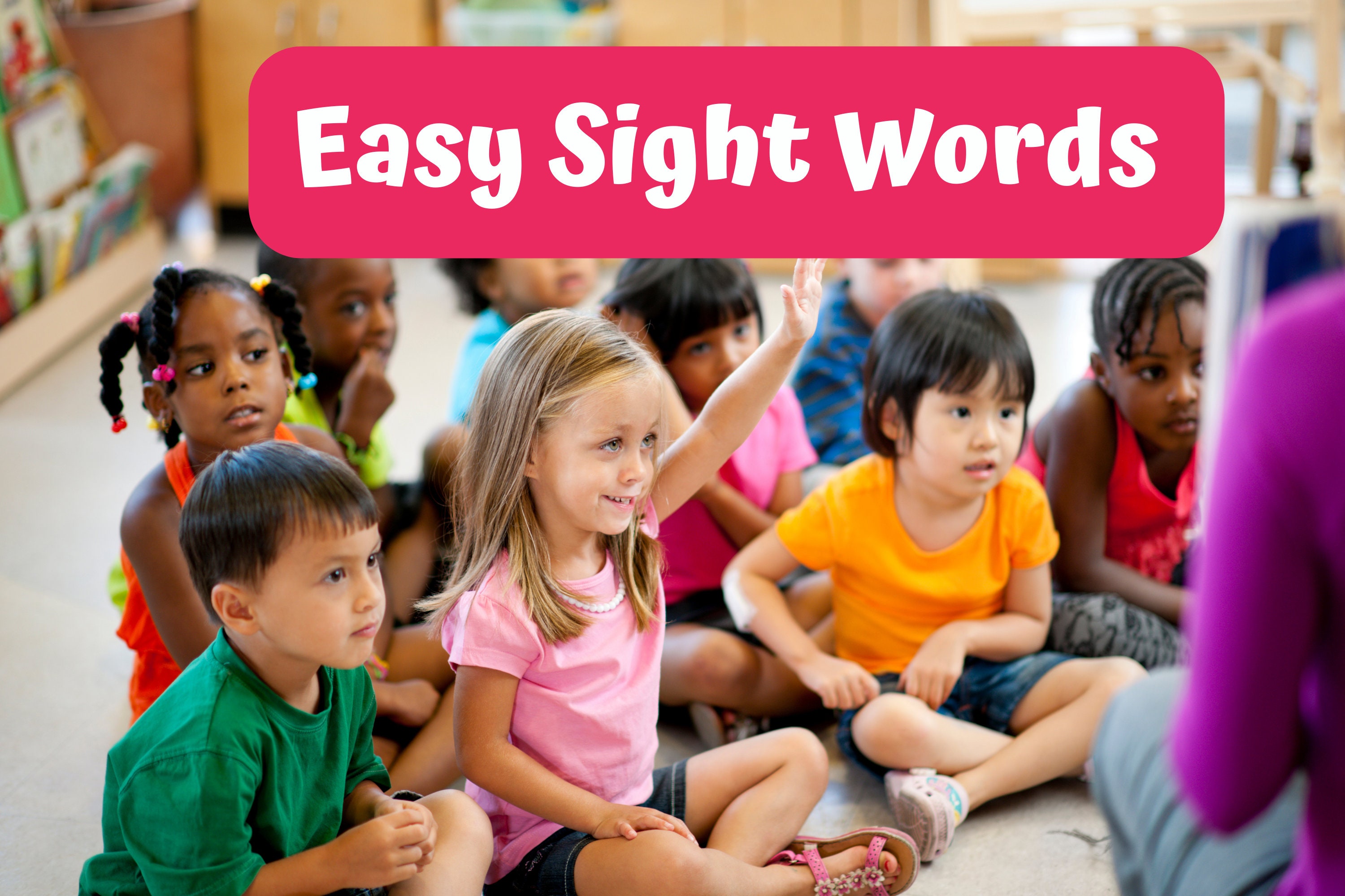 One Syllable Sight Words. Phonics. Great for Daycare, Early Learning ...