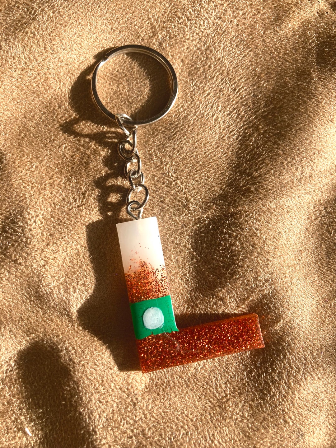 Pumpkin Spice Latte Letter Keychain - Etsy