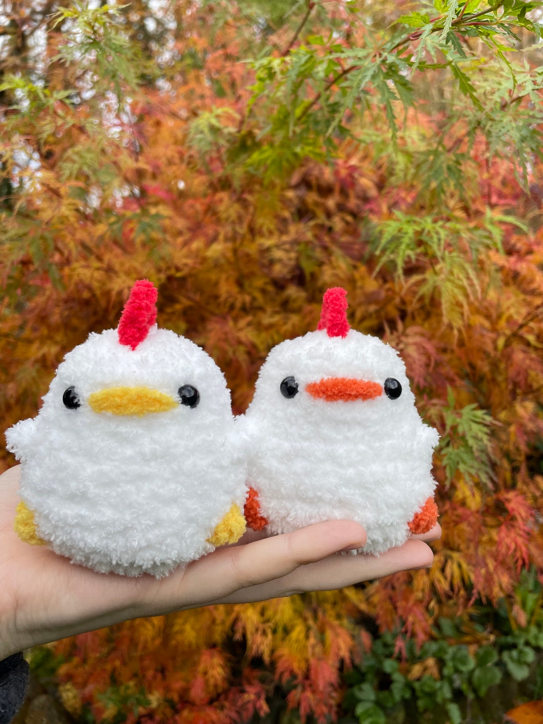 Crochet Fluffy Chicken Rachels Crochet Creations Animals - Etsy