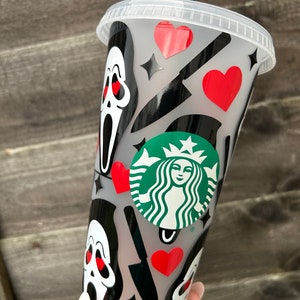 Ghostface Valloween Starbucks Cold Cup - Etsy