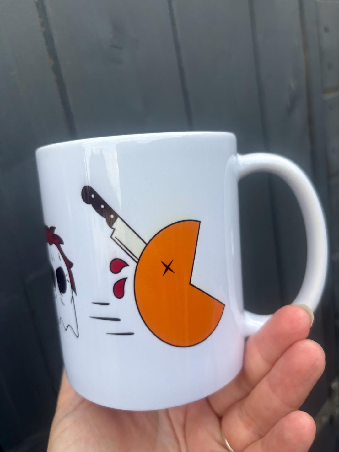 Spooky Pac-man Mug Halloween Ghostface Freddy Krueger Michael Myers ...